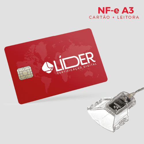 Certificado Digital para Nota Fiscal Eletrônica A3 em cartão + leitora (NF-e A3) - NFe A3 - Nota ...